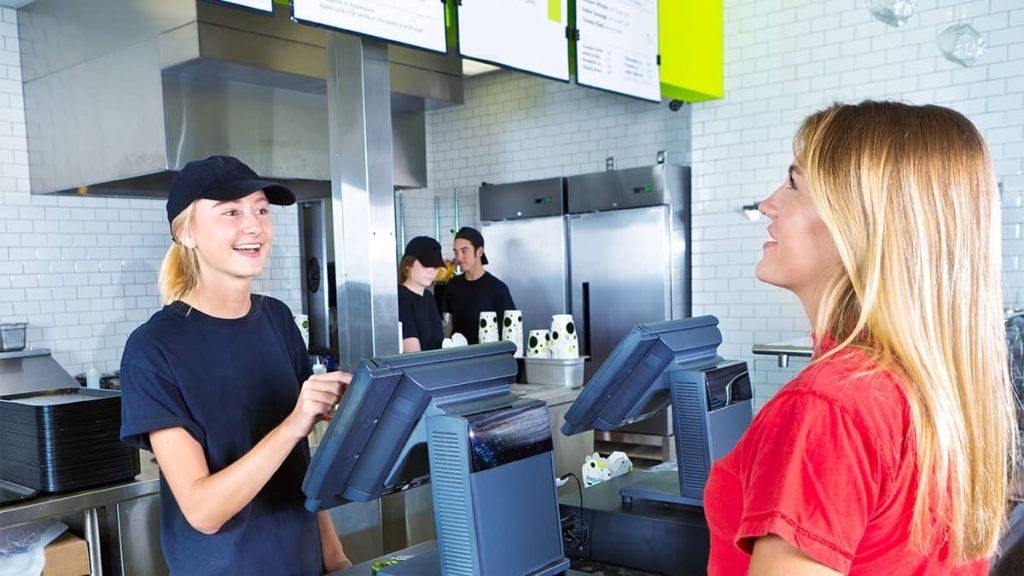 Fast Food Cashier Clip Art